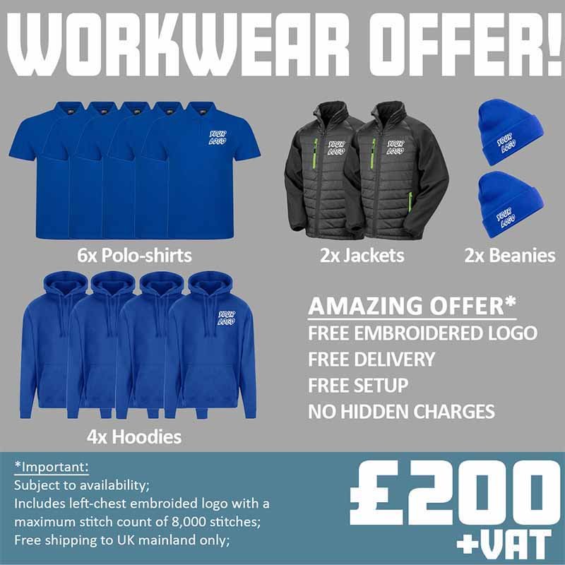 Two Person Embroidered Workwear Bundle - Customised Workwear - Nextwave Printing | Screen ...